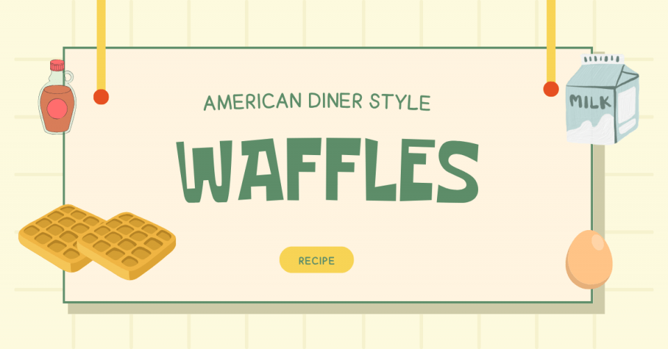 Waffles (American Diner Style) - Recipe -Kenny McGovern